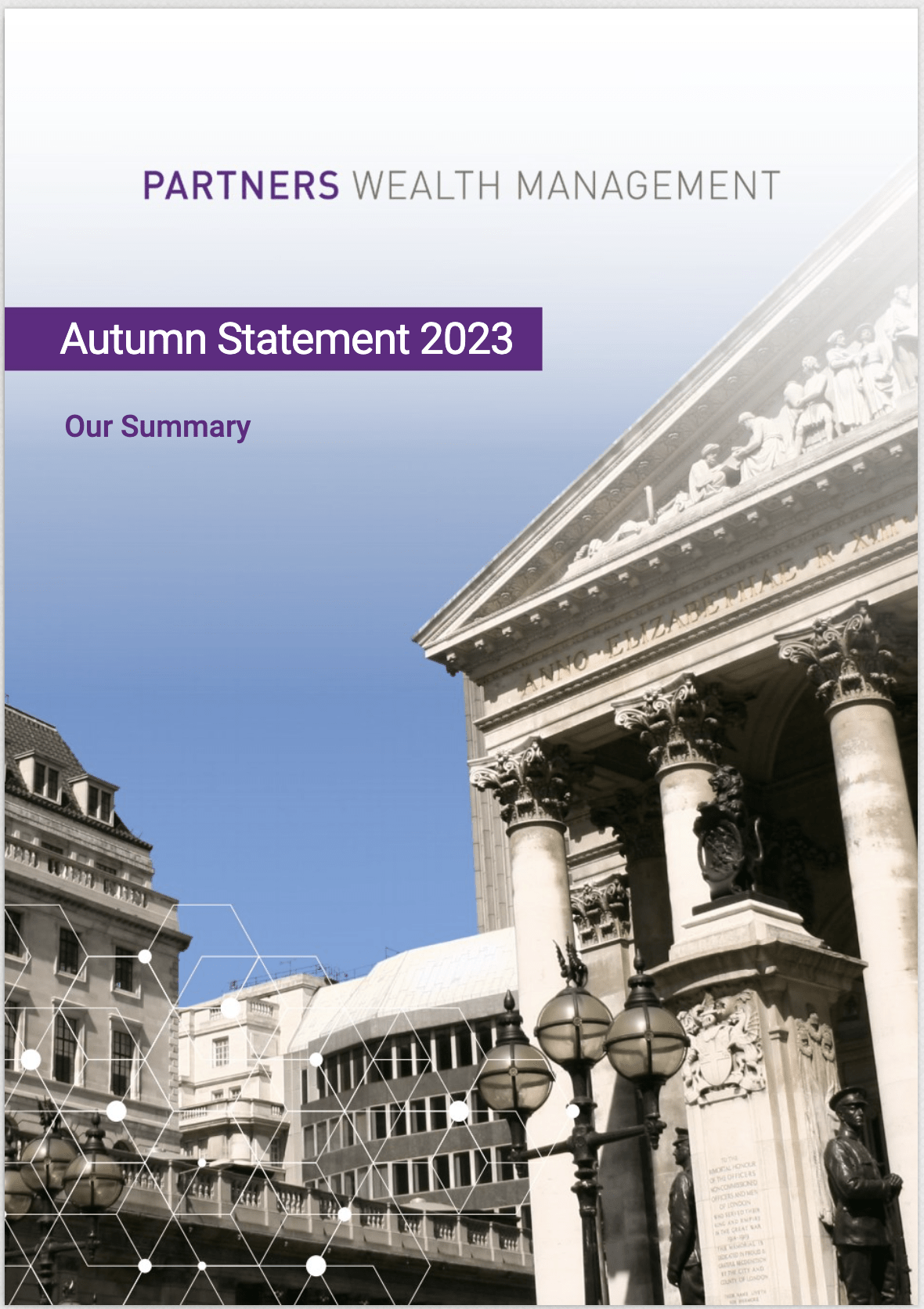 Autumn Statement 2023 Cover - Partners Wealth Management